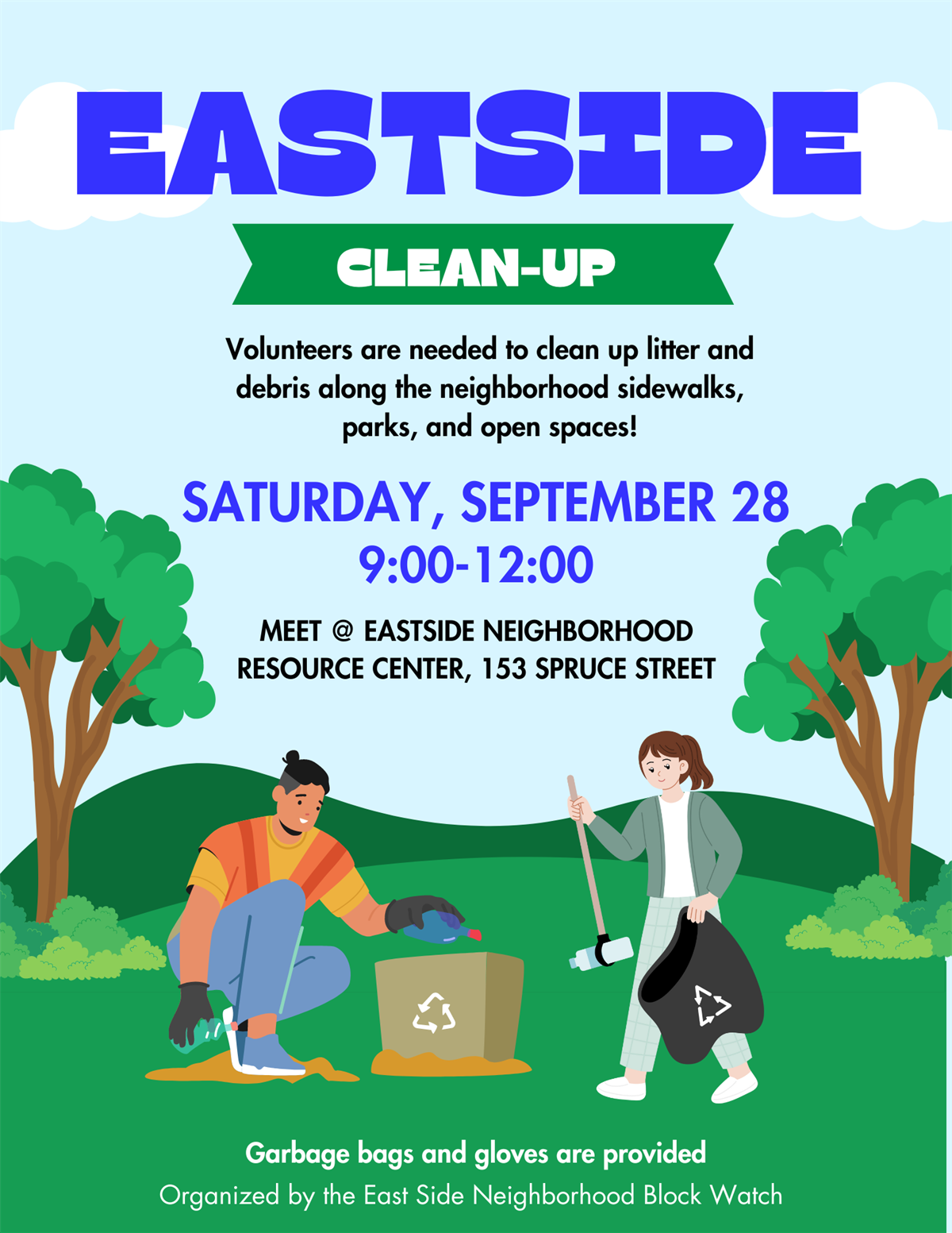 East Side Neighborhood Fall Cleanup Town of Manchester