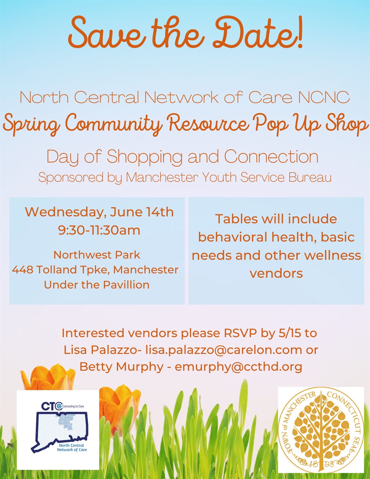 Spring Community Resource Pop Up Shop Town of Manchester