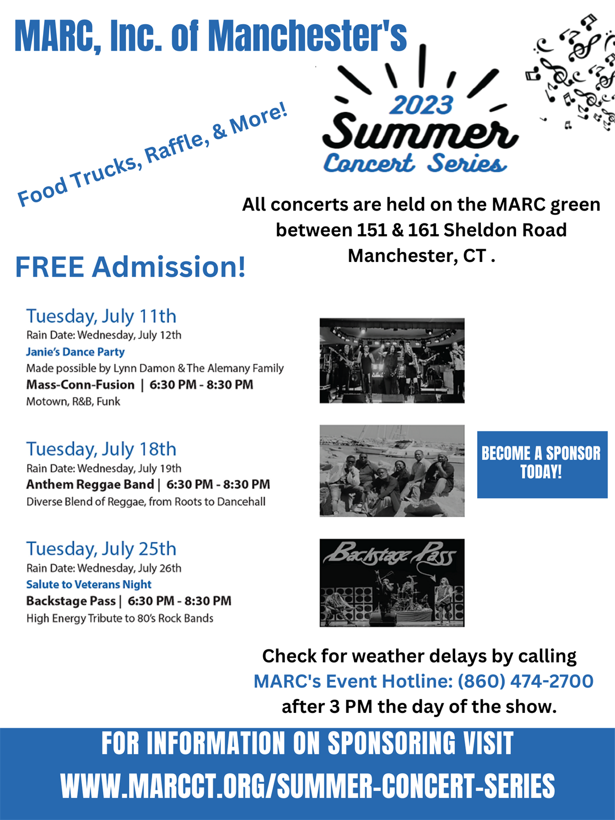 MARC Summer Concert Series Town of Manchester